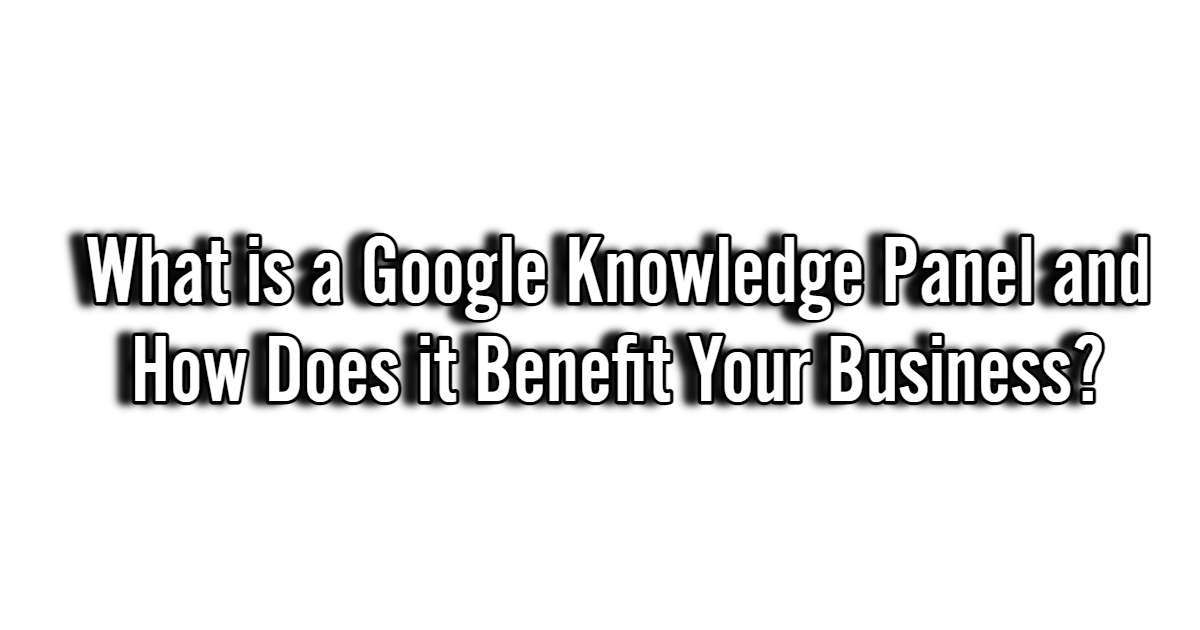 Bing Knowledge Panel and Google Knowledge Panel